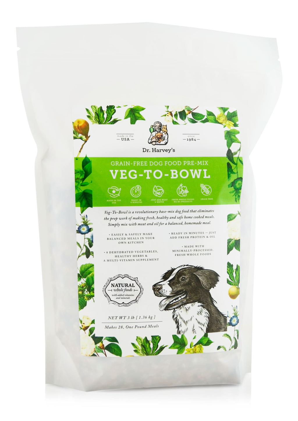 Veg-To-Bowl Grain-Free Dog Food Base Mix – Dr. Harvey's